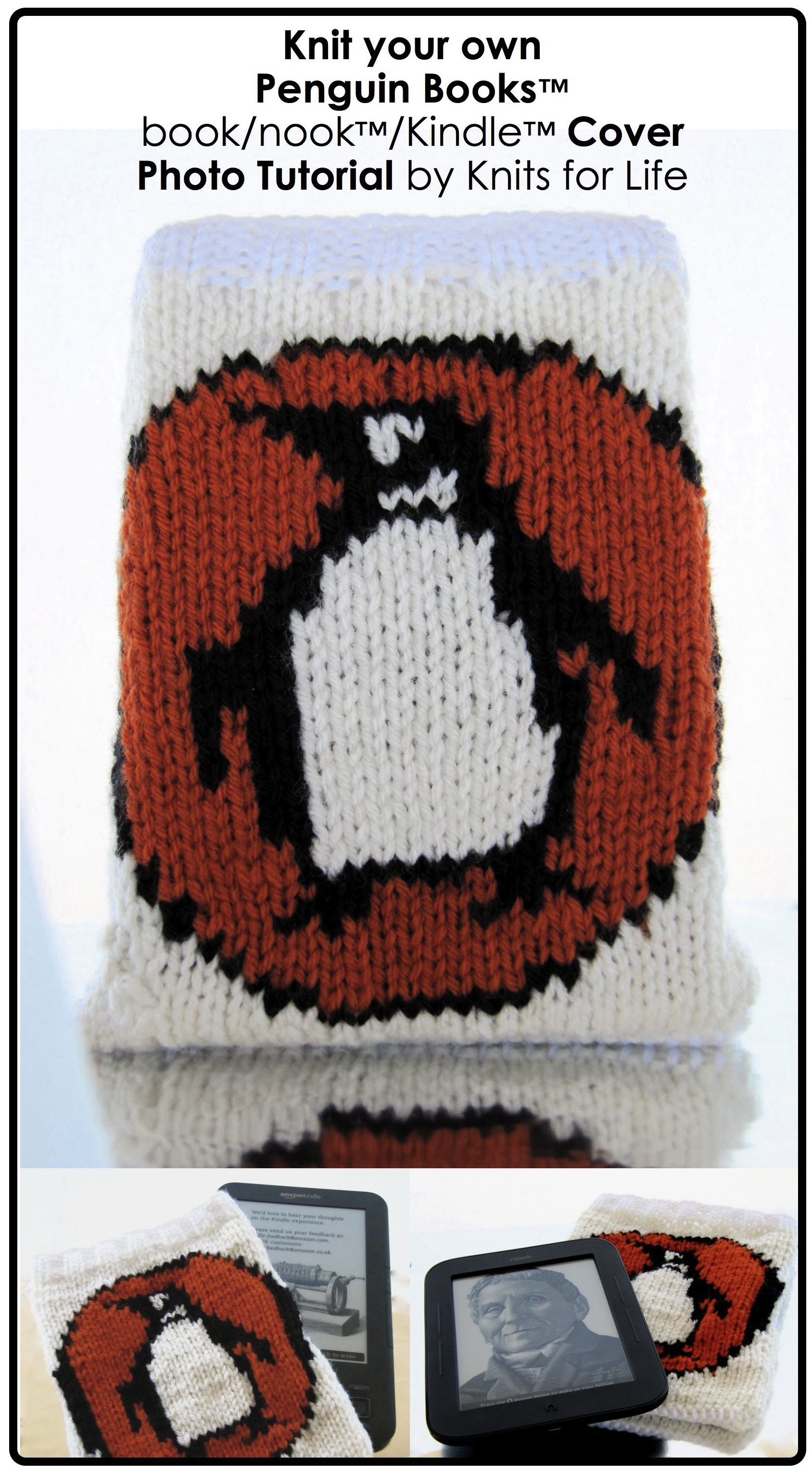 Vintage Book eReader Cover Tutorial | KNITS FOR LIFE