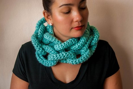 Crochet Chain Link Scarf Pattern is Here | KNITS FOR LIFE