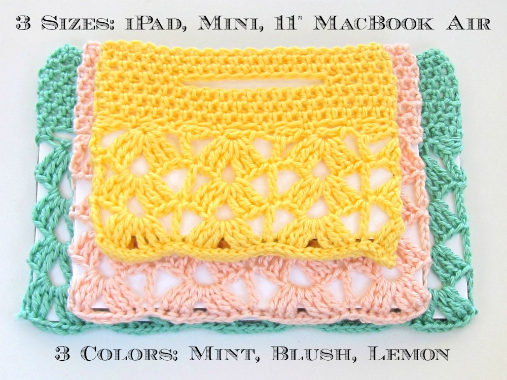 Super Stylish Crochet Lace iPad & MacBook Sleeves | KNITS FOR LIFE