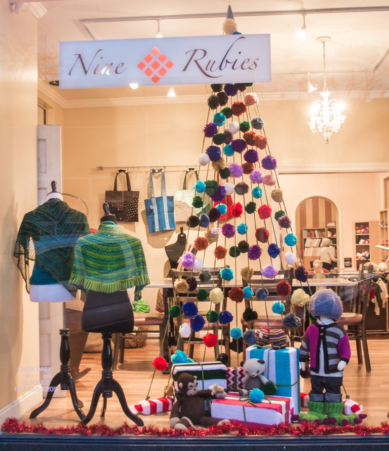 We Knit a Window Display for our Local Yarn Shop | KNITS FOR LIFE