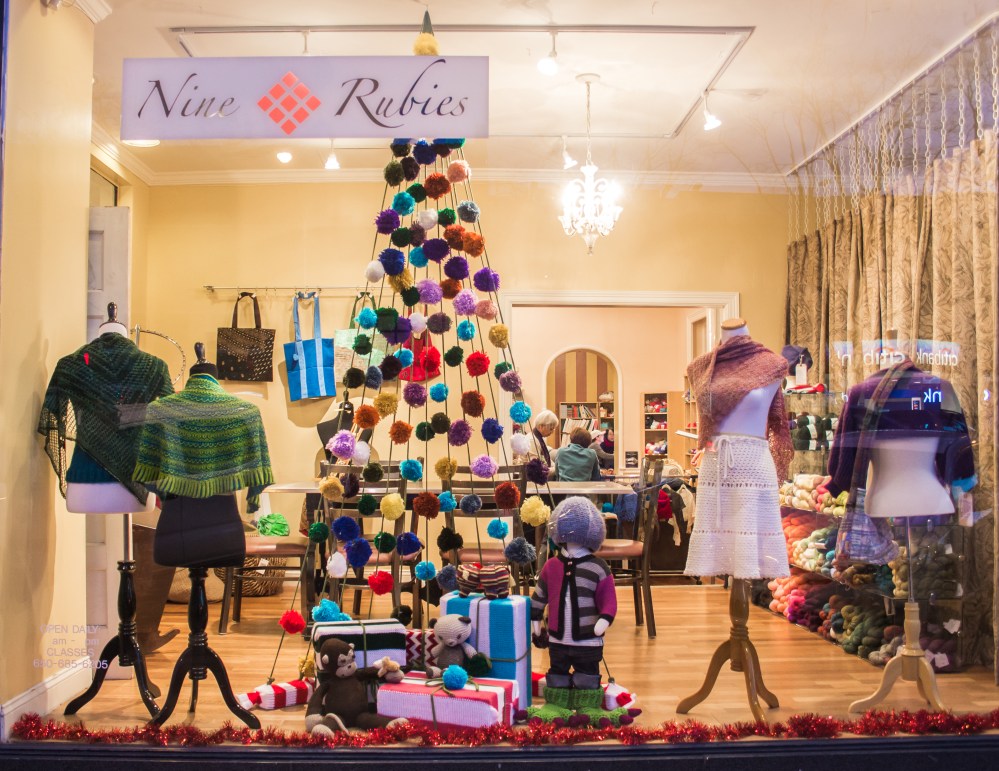We Knit a Window Display for our Local Yarn Shop | KNITS FOR LIFE