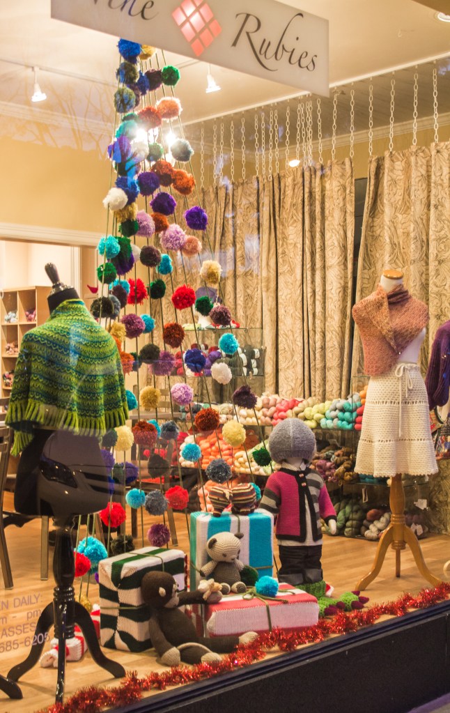 We Knit a Window Display for our Local Yarn Shop | KNITS FOR LIFE