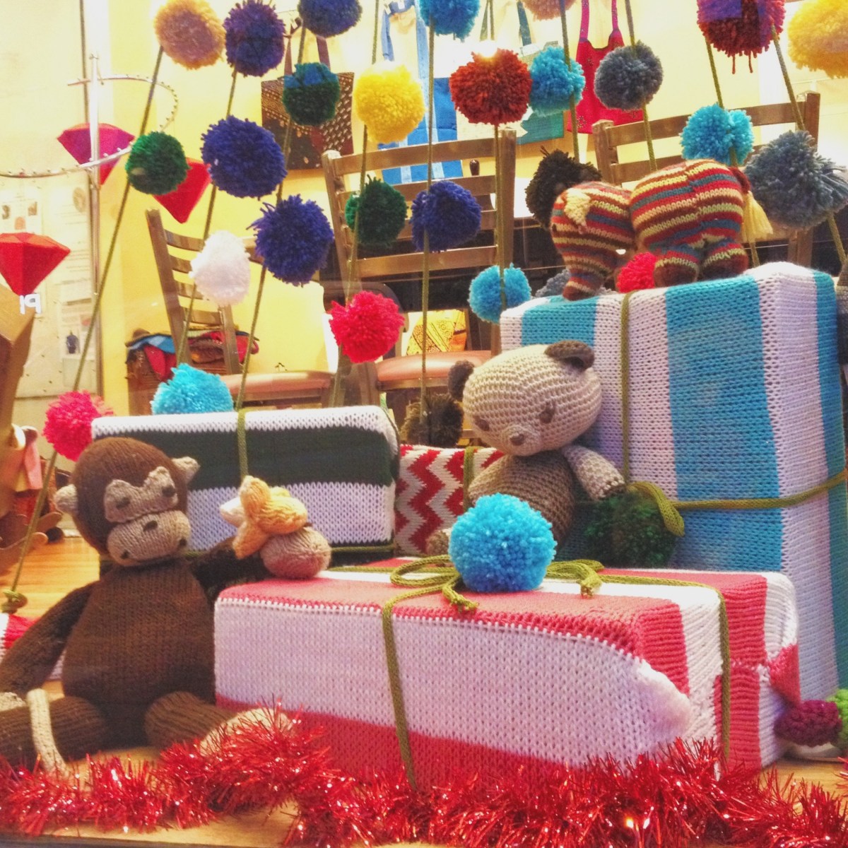 We Knit a Window Display for our Local Yarn Shop | KNITS FOR LIFE
