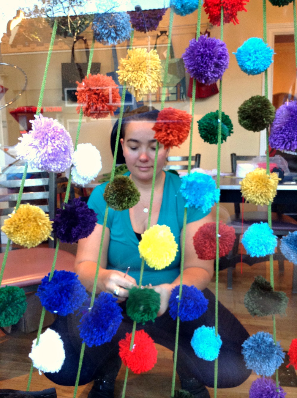 We Knit a Window Display for our Local Yarn Shop | KNITS FOR LIFE