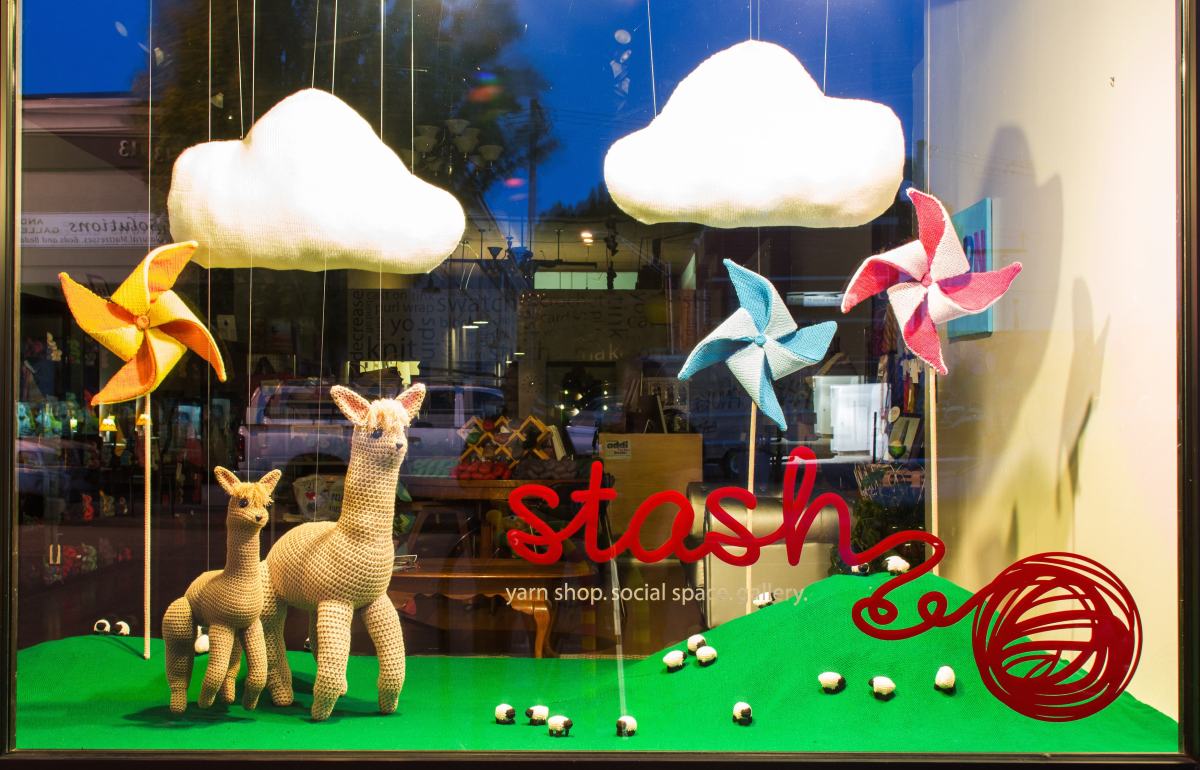 Yarn Window Displays Our First Winter Window Display... Anne's Yarns