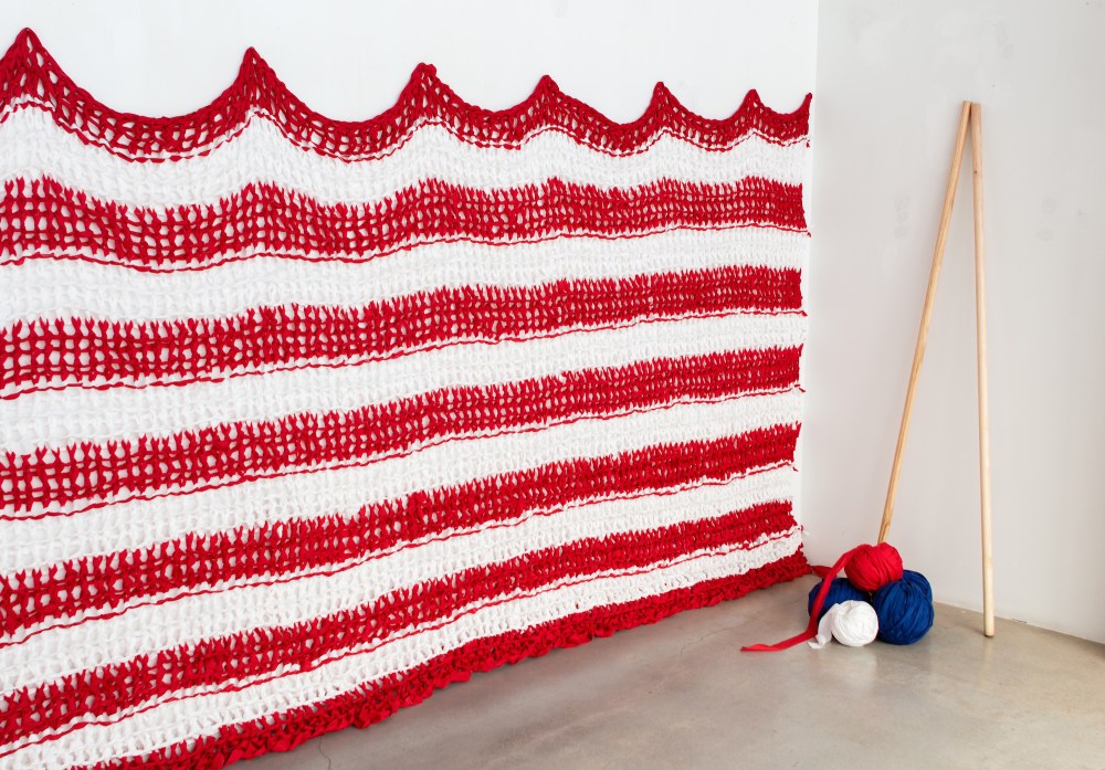 Jumbo Knit Flags for Old Navy | KNITS FOR LIFE