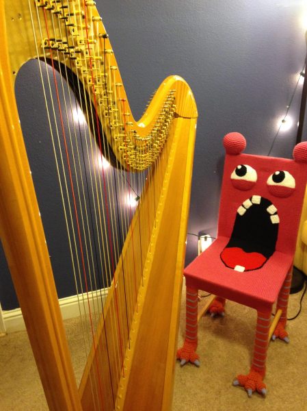 Yarn Bombed Monster Chairs | KNITS FOR LIFE