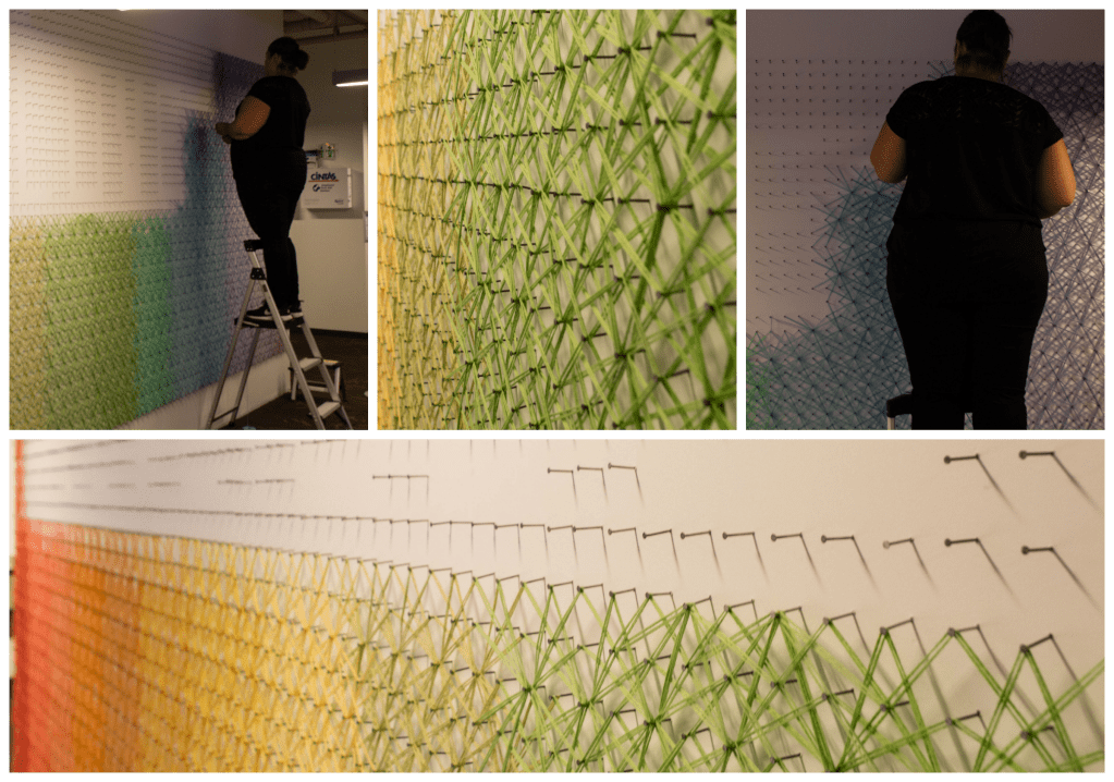 Love Is Love String Art Mural at Twitter HQ | KNITS FOR LIFE