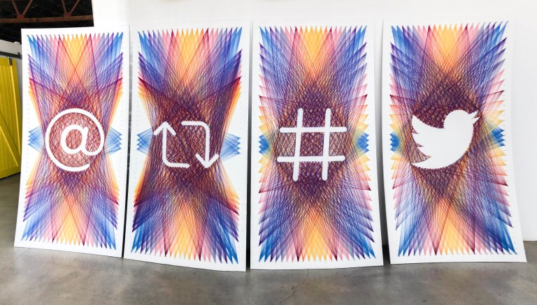 Twitter OneTeam String Art | KNITS FOR LIFE